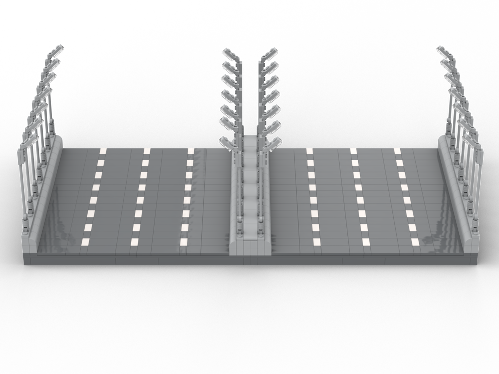 LEGO MOC large highway by RightBrick | Rebrickable - Build with LEGO