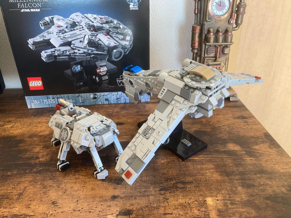 Lego Moc Republic Dropship And At Te Walker Midi Scale By Creationcaravan