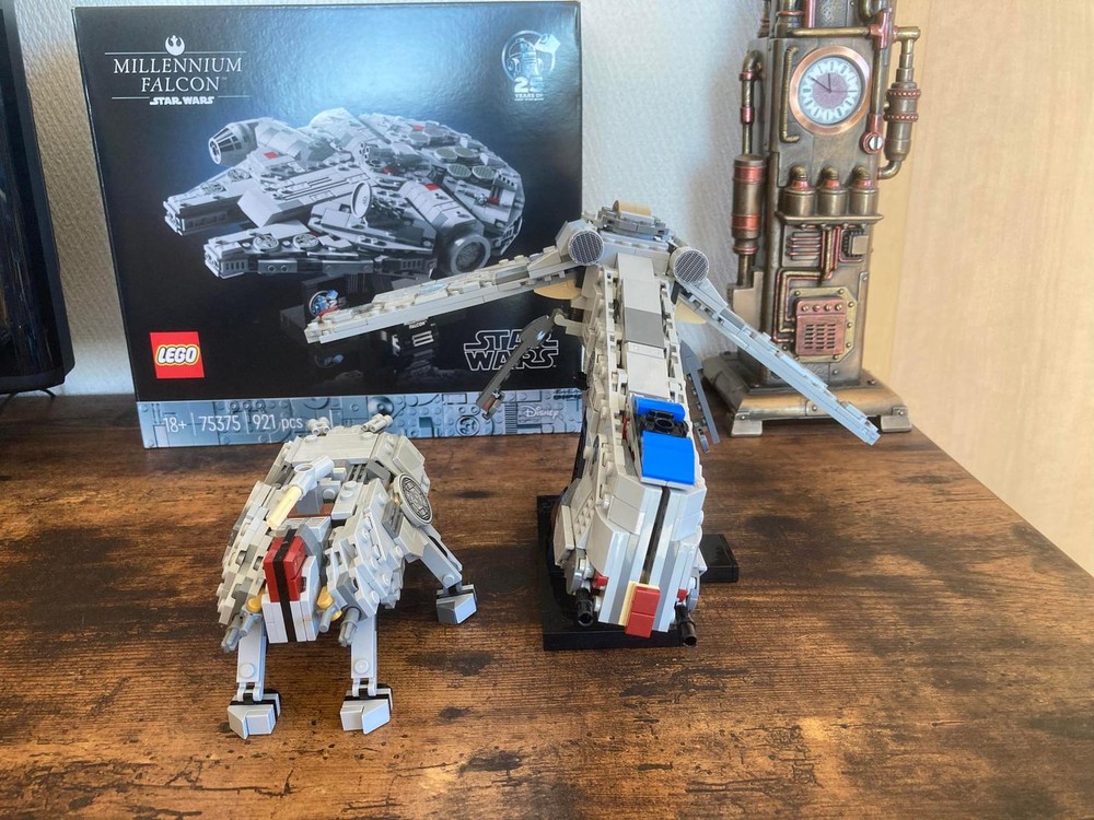Lego Moc Republic Dropship And At Te Walker Midi Scale By Creationcaravan