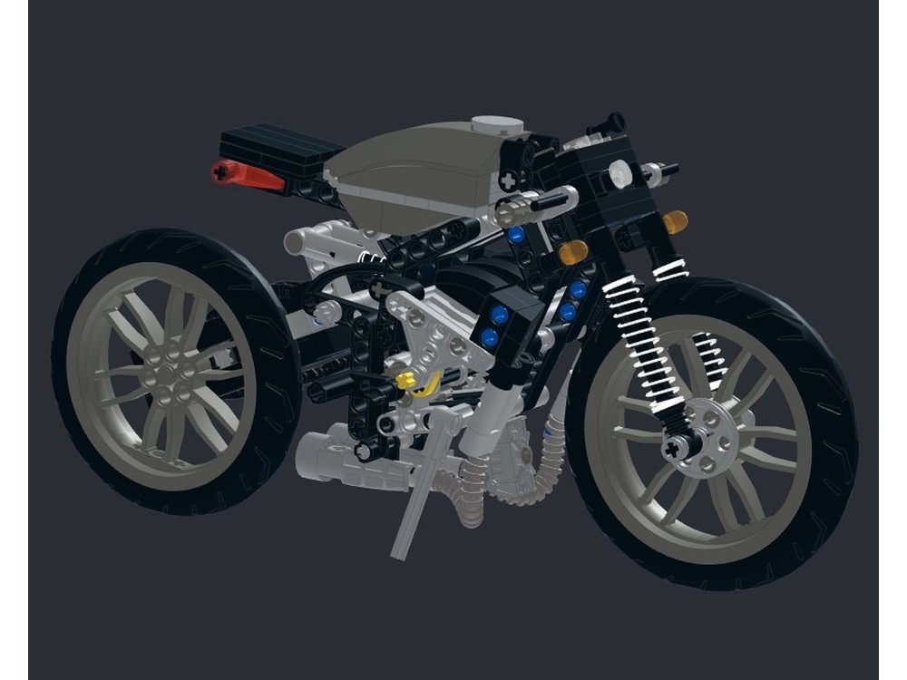 Lego Moc Cafe Racer By S90sml Rebrickable Build With Lego