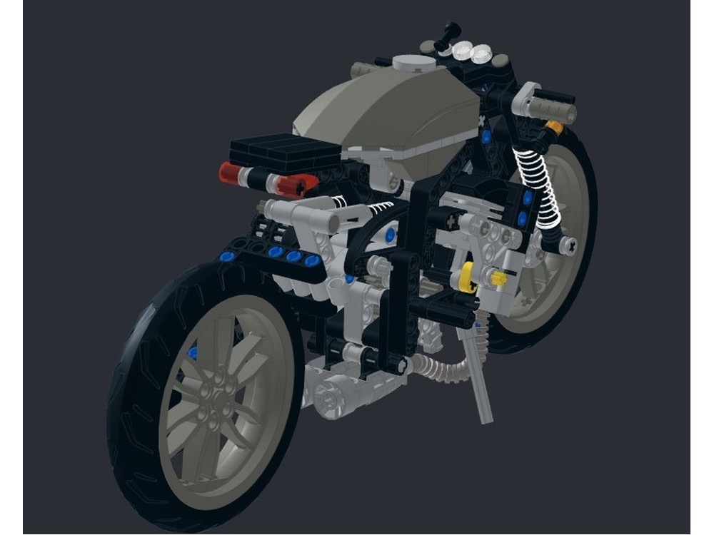 Lego Moc Cafe Racer By S90sml Rebrickable Build With Lego