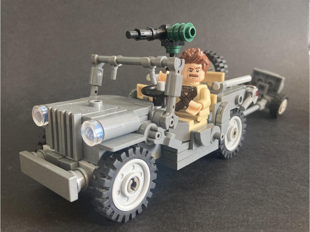 Lego Moc Willys Mb Jeep By Militarybrick Rebrickable Build With Lego