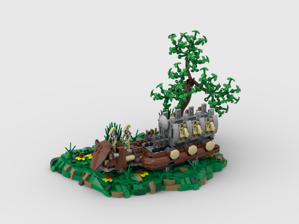 LEGO MOC Display Diorama for set 40686 - Trade Federation Troop Carrier ...