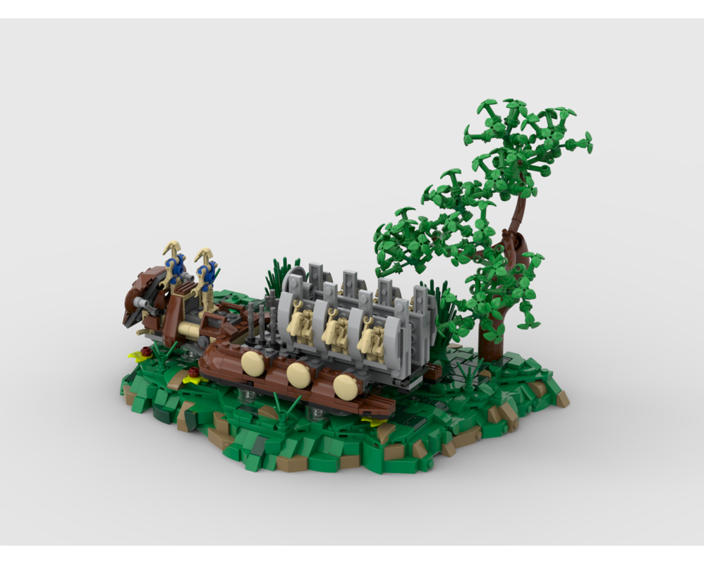 LEGO MOC Display Diorama for set 40686 - Trade Federation Troop Carrier ...