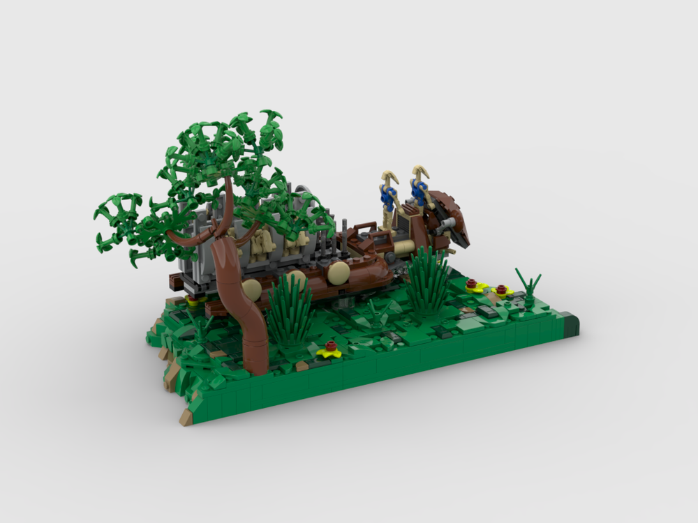 LEGO MOC Display Diorama for set 40686 - Trade Federation Troop Carrier ...