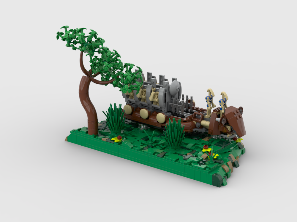 LEGO MOC Display Diorama for set 40686 - Trade Federation Troop Carrier ...
