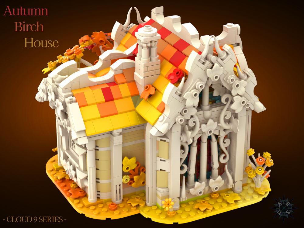 LEGO MOC-191138 Autumn-Birch-House [Cloud 9 Series] by BLACKSNOW ...