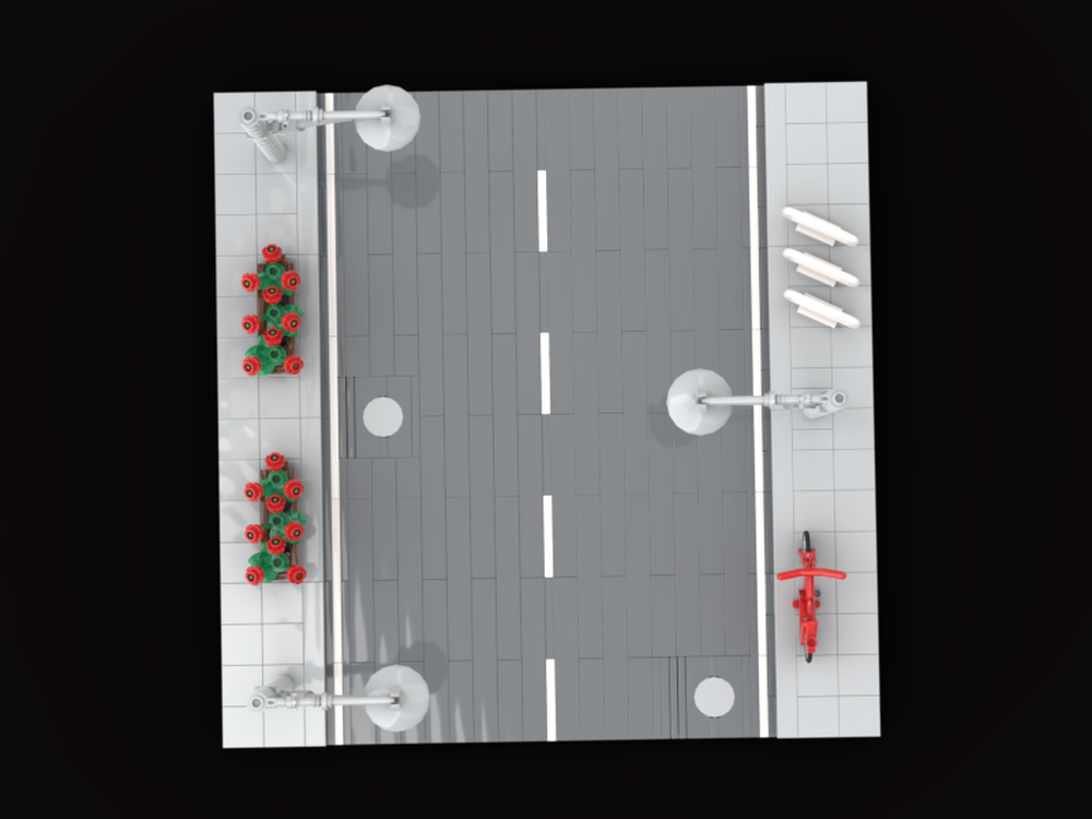 Lego Moc Straight Road By Creatorexpert Rebrickable Build With Lego