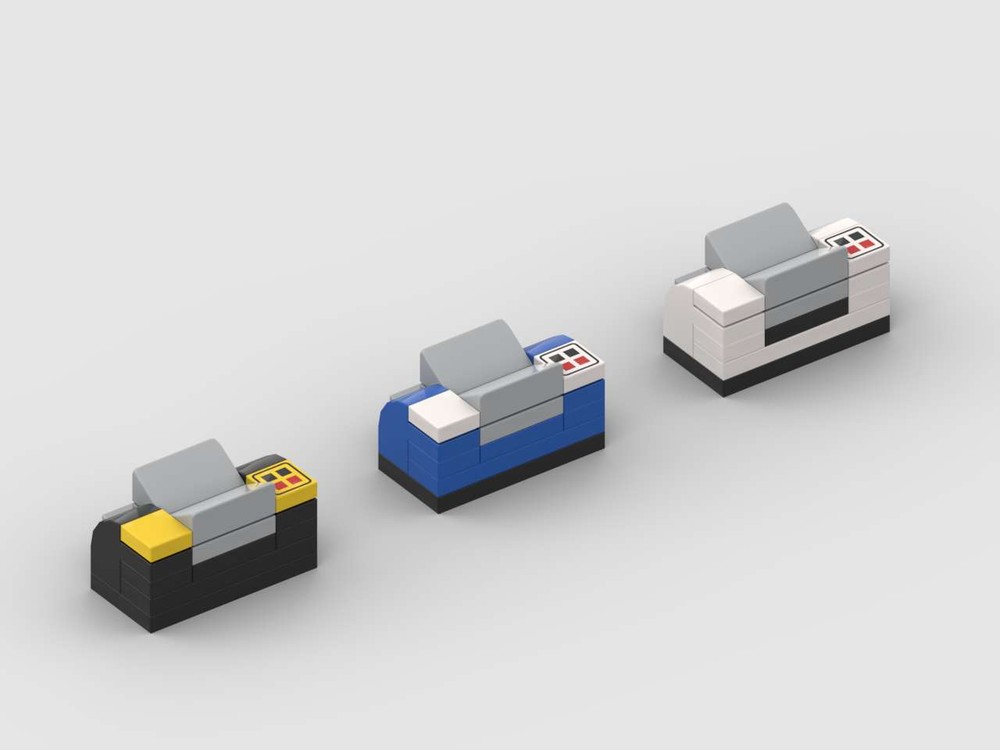 LEGO MOC Printer mini Desk by MarkMOC71 | Rebrickable - Build with LEGO