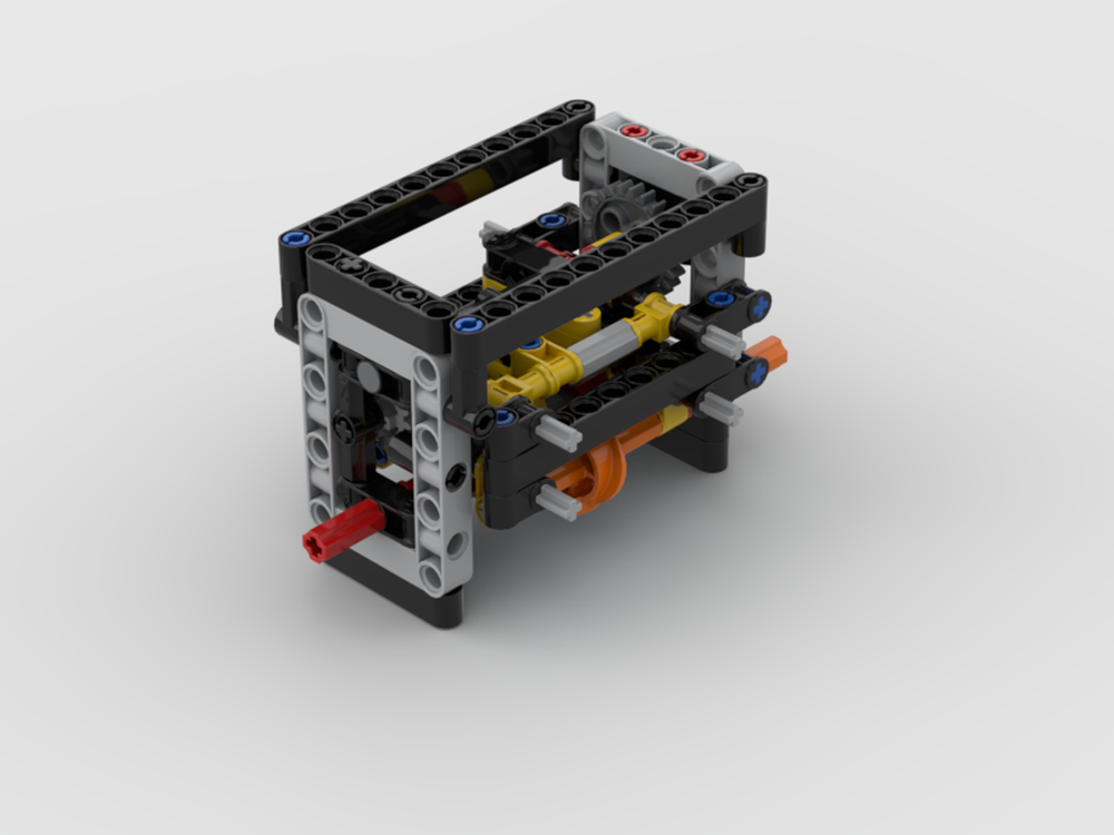 Lego Moc 2 Speed Gearbox Heavy Duty By Bossbuilder Rebrickable