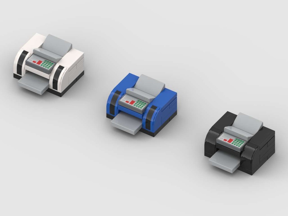 LEGO MOC Fax Printer by MarkMOC71 | Rebrickable - Build with LEGO