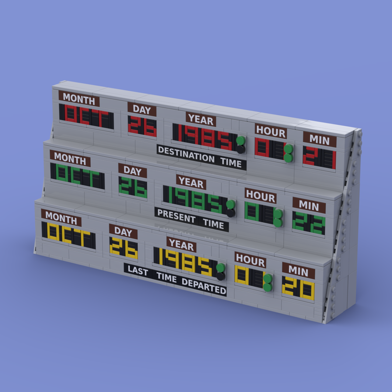 LEGO MOC Back to the Future Time Circuits Display by birdbrickbuilds ...