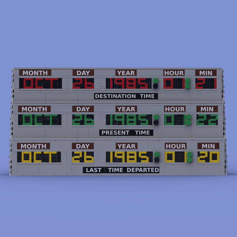 LEGO MOC Back to the Future Time Circuits Display by birdbrickbuilds ...