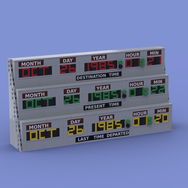 LEGO MOC Back to the Future Time Circuits Display by birdbrickbuilds ...
