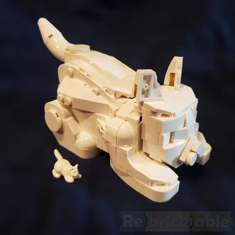 LEGO MOC Upscaled Cat (6:1) by Ailurophelia | Rebrickable - Build with LEGO