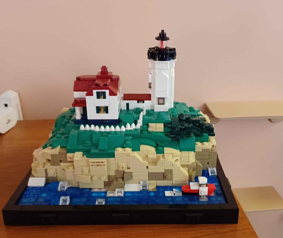 LEGO MOC Cape Neddick Lighthouse (Nubble Light) by Penguins and plastic | Rebrickable - Build ...
