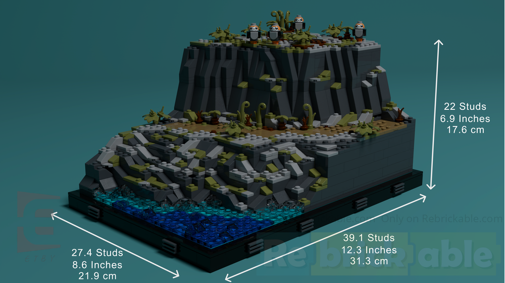 LEGO MOC Ahch-To Arrival by ETBYbrickz | Rebrickable - Build with LEGO
