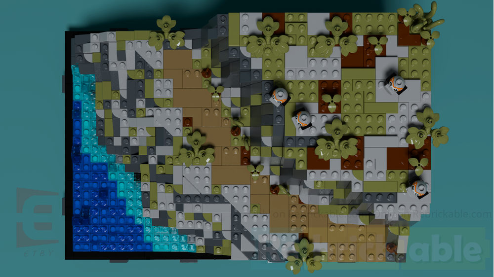 LEGO MOC Ahch-To Arrival by ETBYbrickz | Rebrickable - Build with LEGO