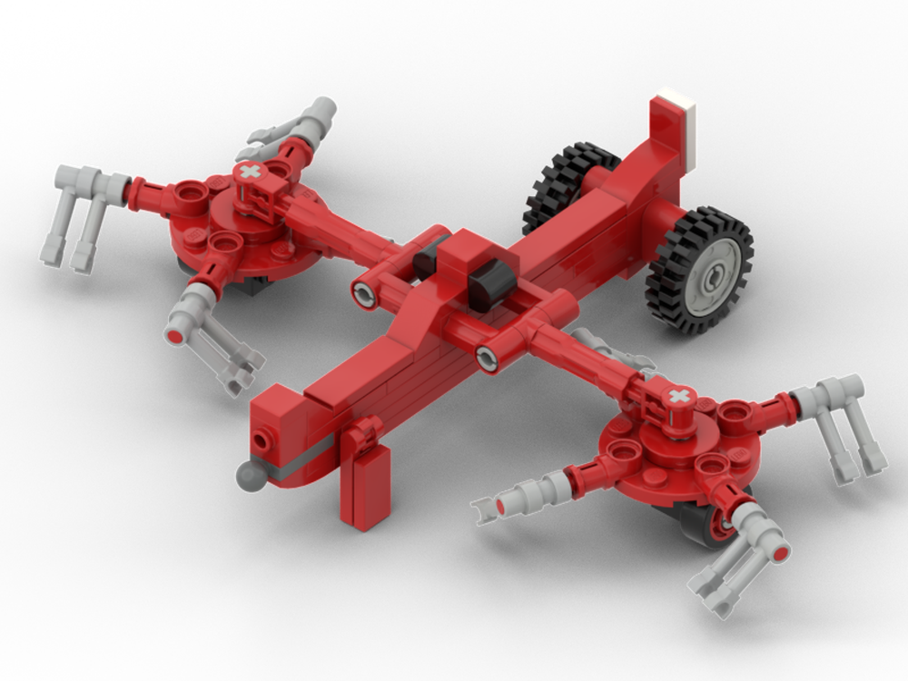 LEGO MOC Hay Tedder for tractor by graeymaelkyn | Rebrickable - Build with LEGO