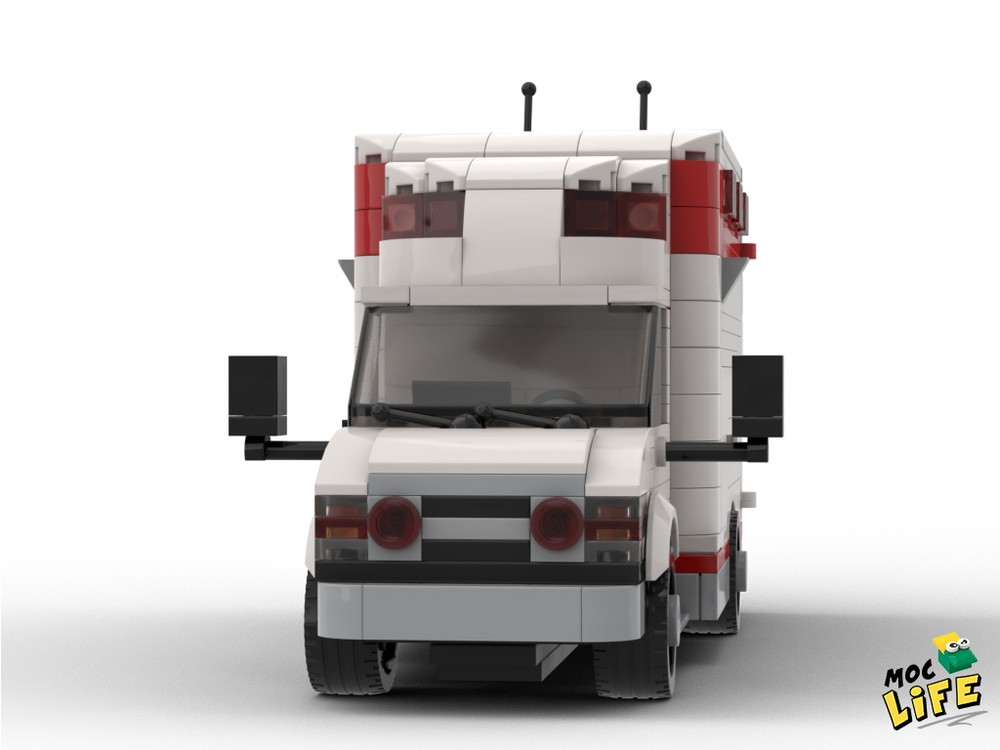 LEGO MOC Ford Econoline E-350 dually ambulance by MocLife | Rebrickable ...