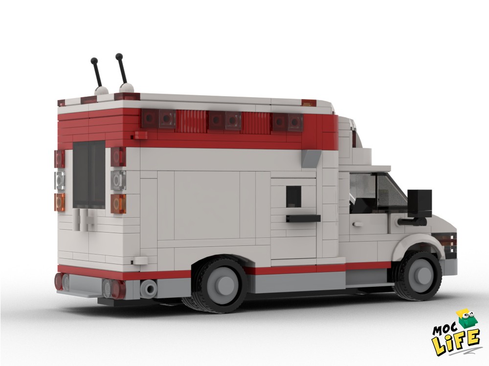 LEGO MOC Ford Econoline E-350 dually ambulance by MocLife | Rebrickable ...
