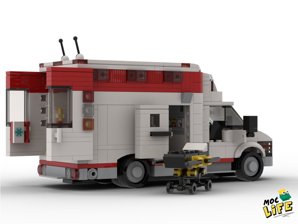 LEGO MOC Ford Econoline E-350 dually ambulance by MocLife | Rebrickable ...