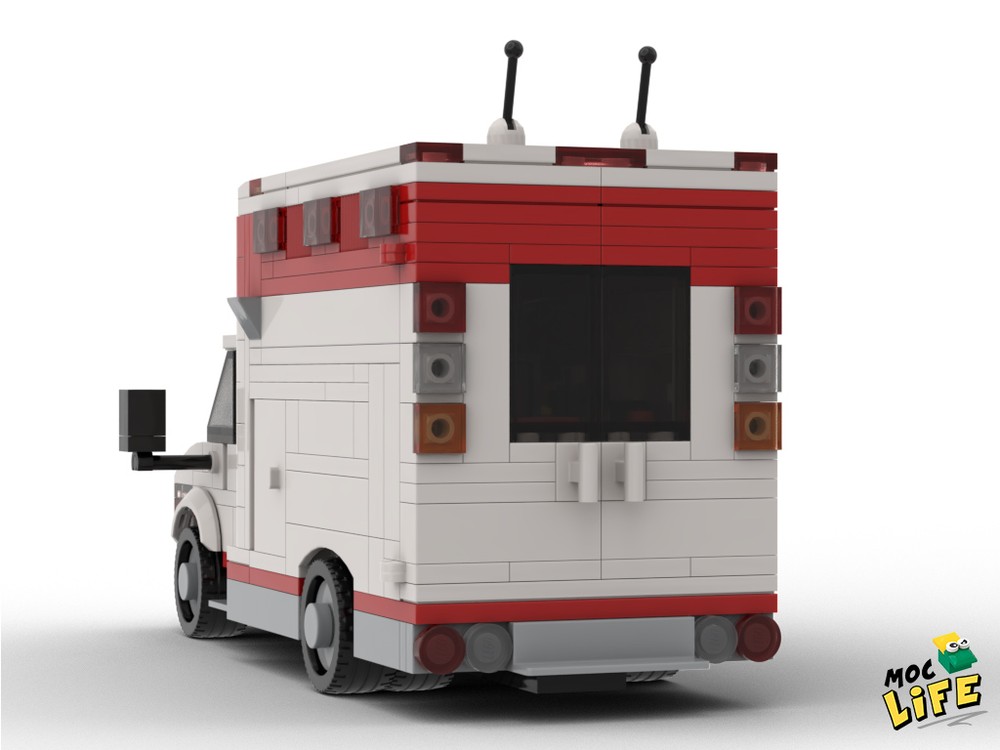 LEGO MOC Ford Econoline E-350 dually ambulance by MocLife | Rebrickable ...