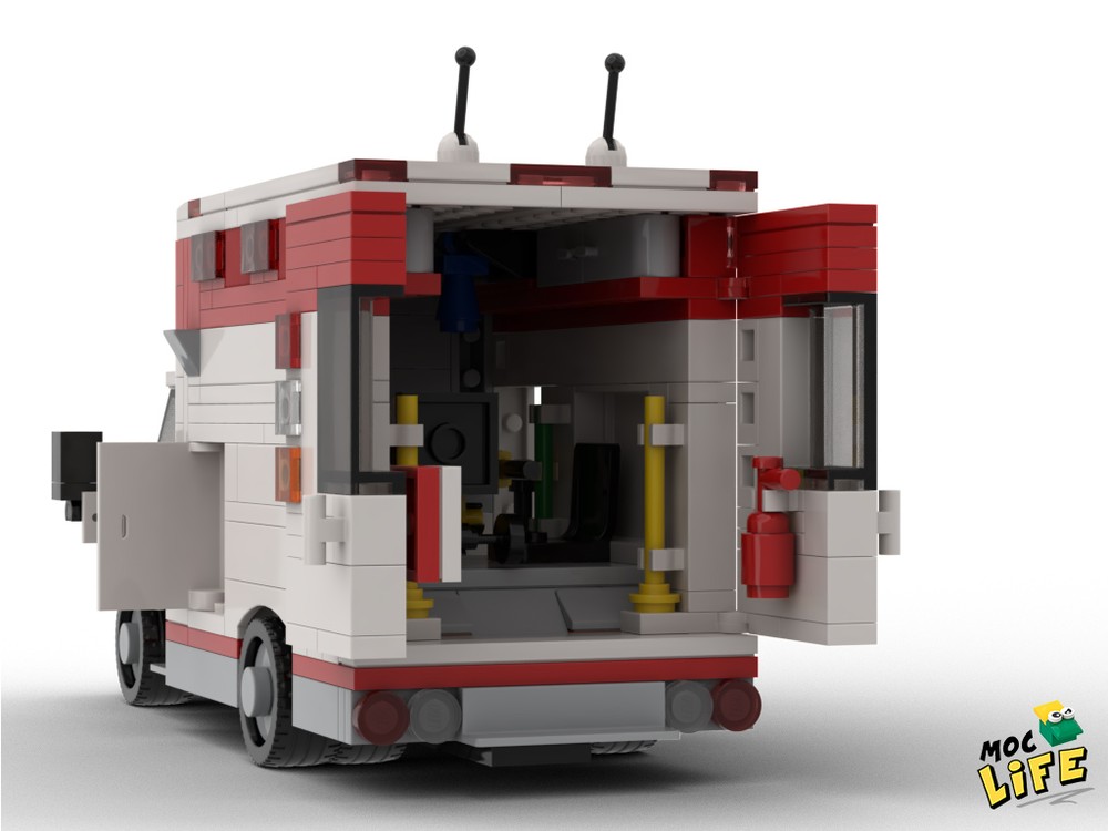 LEGO MOC Ford Econoline E-350 dually ambulance by MocLife | Rebrickable ...