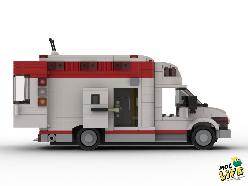 LEGO MOC Ford Econoline E-350 dually ambulance by MocLife | Rebrickable ...