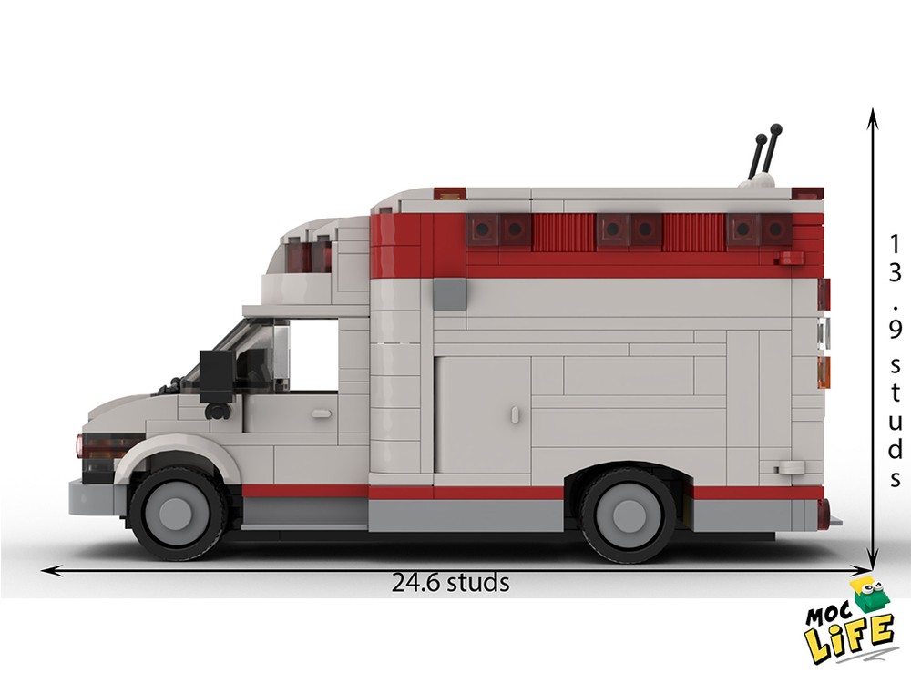 LEGO MOC Ford Econoline E-350 dually ambulance by MocLife | Rebrickable ...