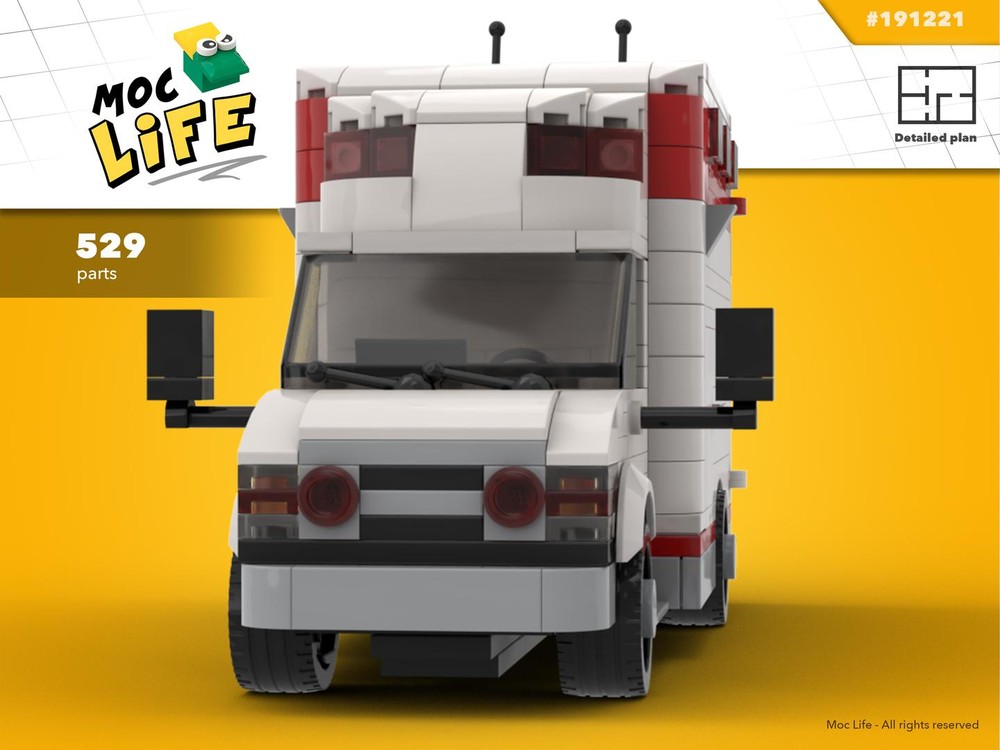 LEGO MOC Ford Econoline E-350 dually ambulance by MocLife | Rebrickable ...