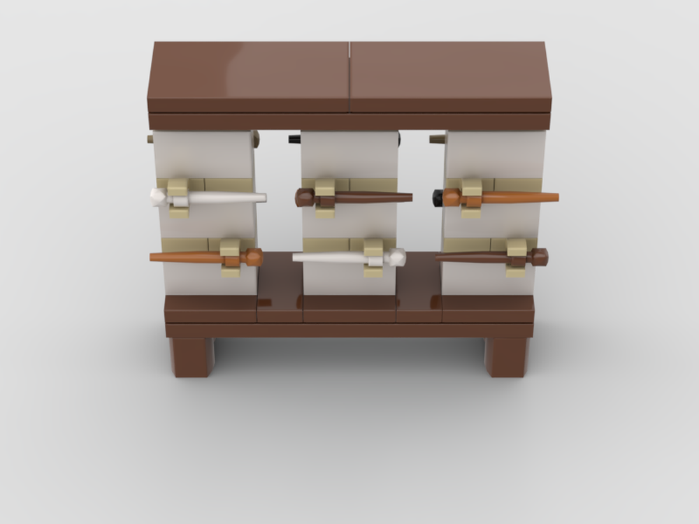 LEGO MOC Wand rack by ArtisticBrick | Rebrickable - Build with LEGO