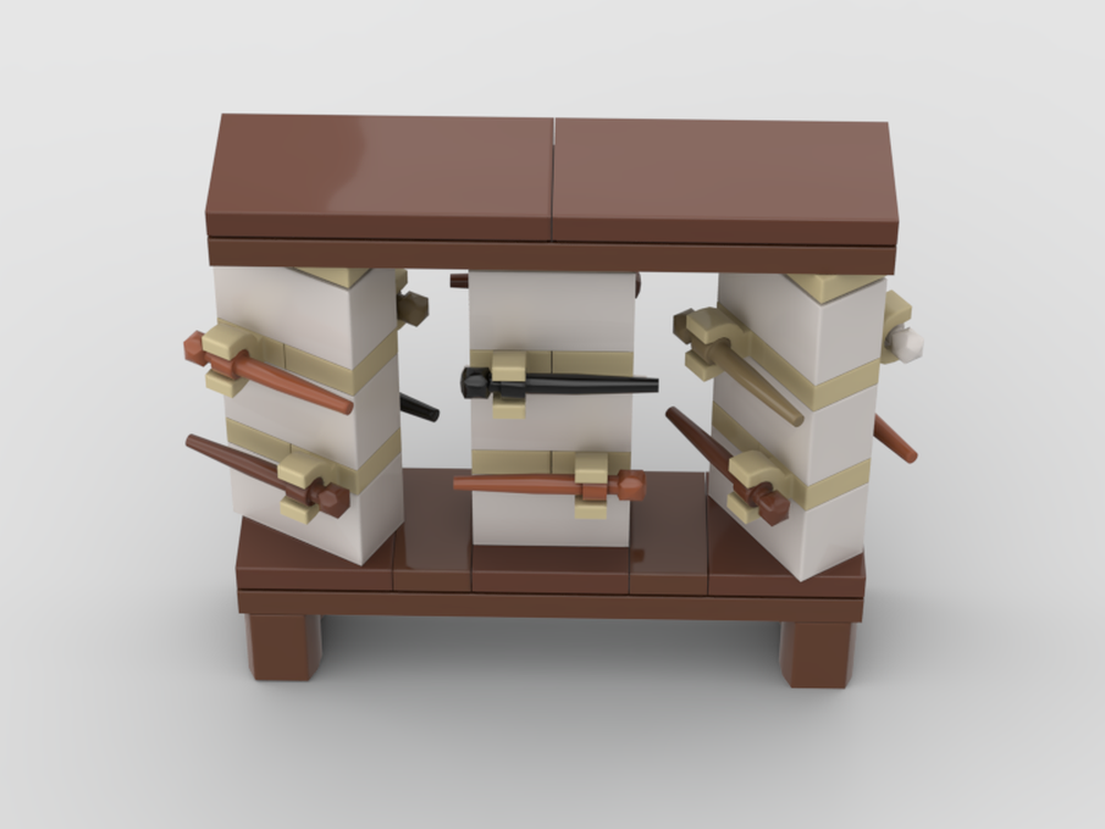 LEGO MOC Wand rack by ArtisticBrick | Rebrickable - Build with LEGO