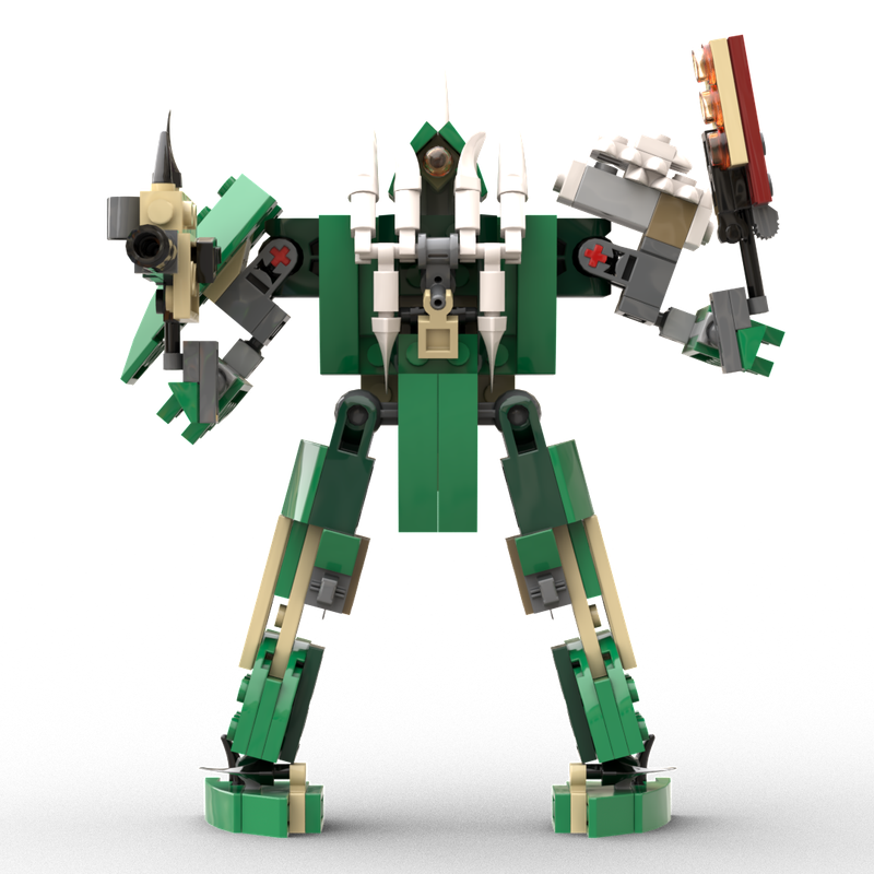 LEGO MOC 31058 Zaku Brutal Mobile Suit Mecha by Reactorcore ...