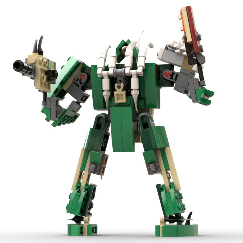 LEGO MOC 31058 Zaku Brutal Mobile Suit Mecha by Reactorcore ...
