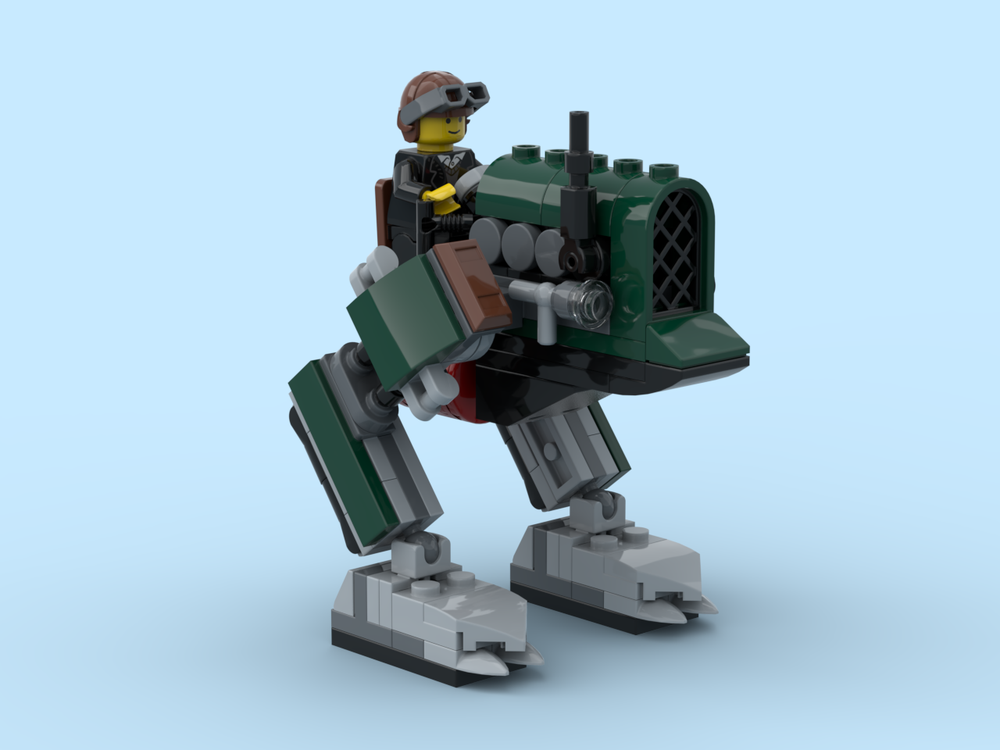 LEGO MOC Dieselpunk Light Scout Mech by tingdrason | Rebrickable ...
