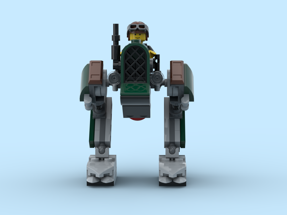 Lego Moc Dieselpunk Light Scout Mech By Tingdrason Rebrickable