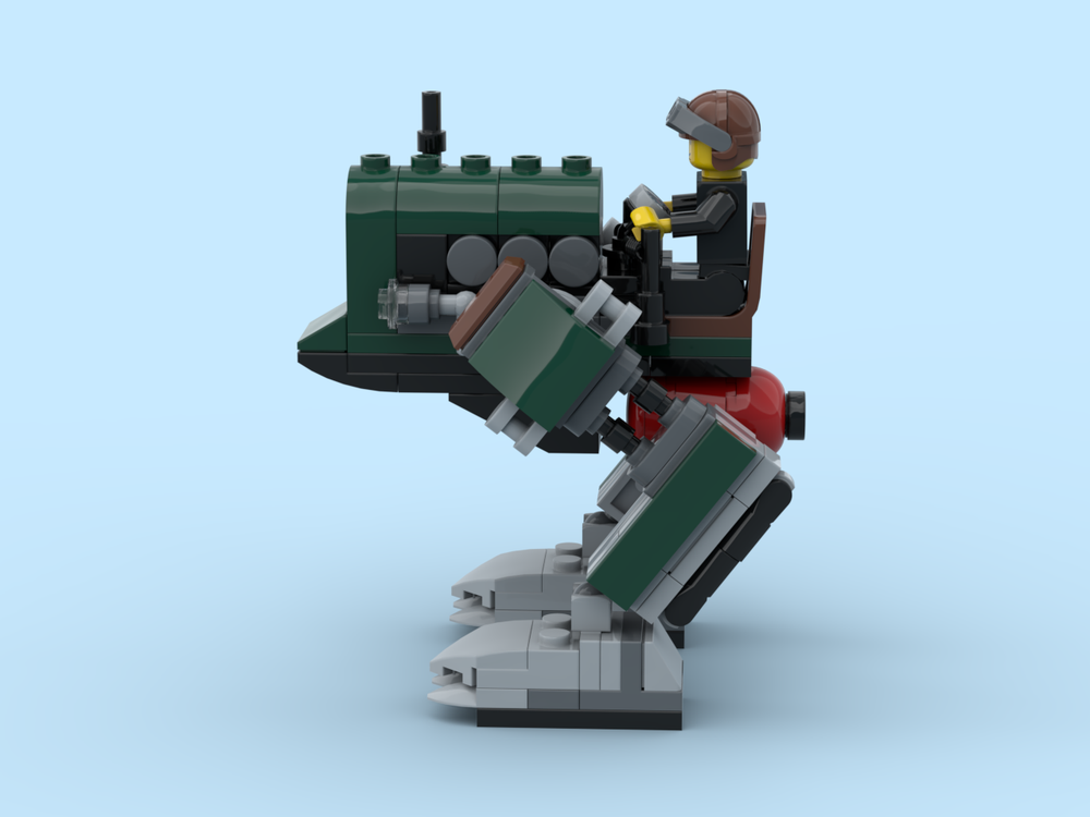 Lego Moc Dieselpunk Light Scout Mech By Tingdrason Rebrickable