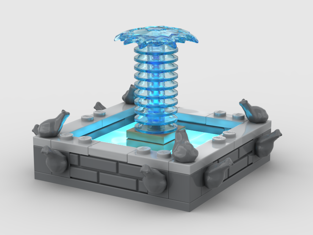 LEGO MOC Fountain by PAVLI_STUDIO | Rebrickable - Build with LEGO