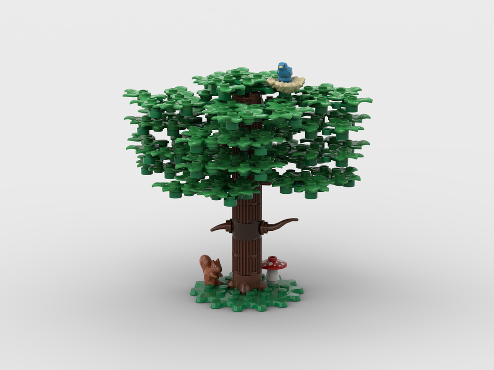 Lego Moc Simple Tree By Brickhappens Rebrickable Build With Lego