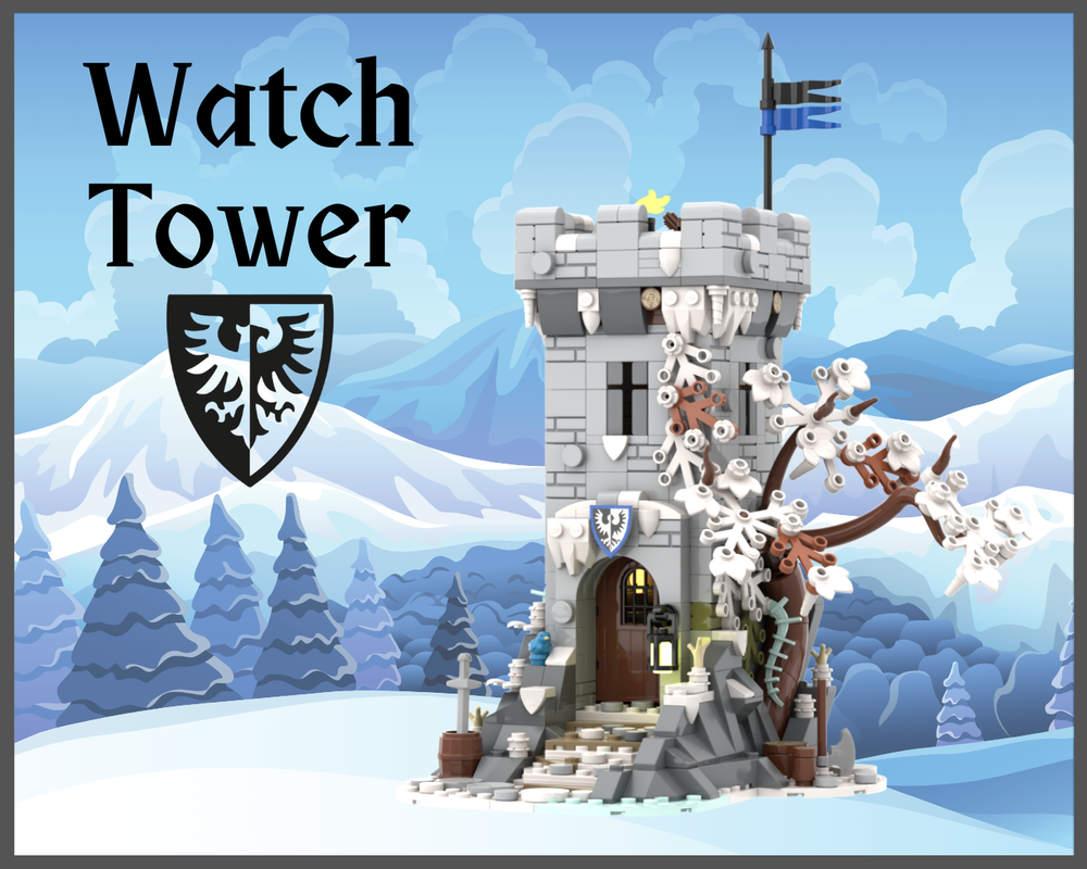 LEGO MOC-191292 Winter Themed Watch Tower by BricksBite | Rebrickable ...