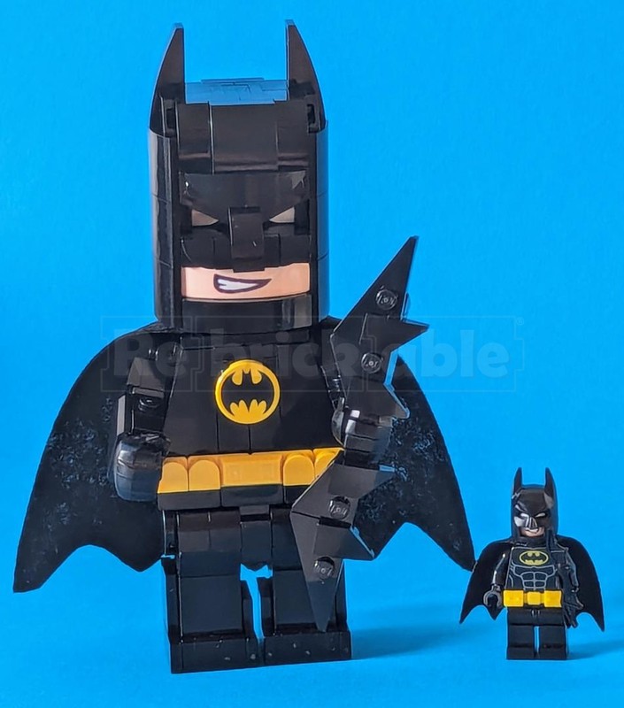 LEGO MOC Upscaled Batman Mini Figure in 3:1 by williweb | Rebrickable ...