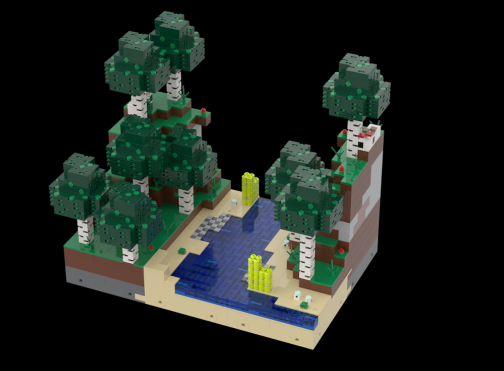 LEGO MOC The Birch Forest by ConsiderANapkin | Rebrickable - Build with ...