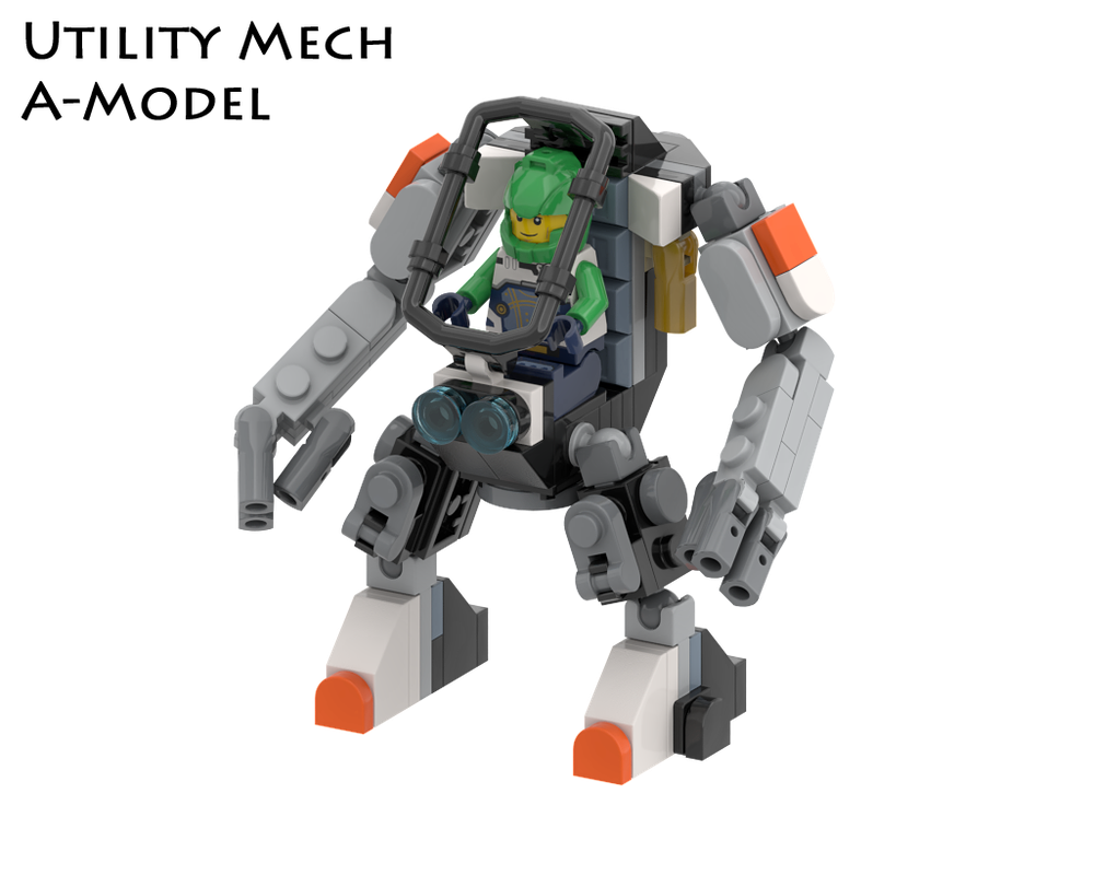 Lego Moc Utility Mech By Mecherror Rebrickable Build With Lego