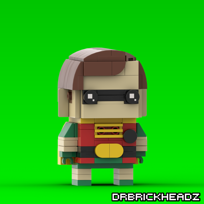 LEGO MOC Robin (1966) Brickheadz by DrBrickheadz | Rebrickable - Build ...