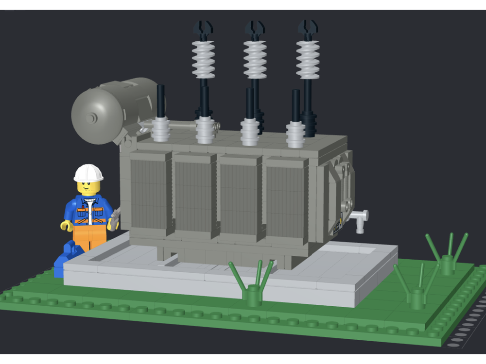 LEGO MOC high voltage transformer by cornflake67 | Rebrickable - Build ...