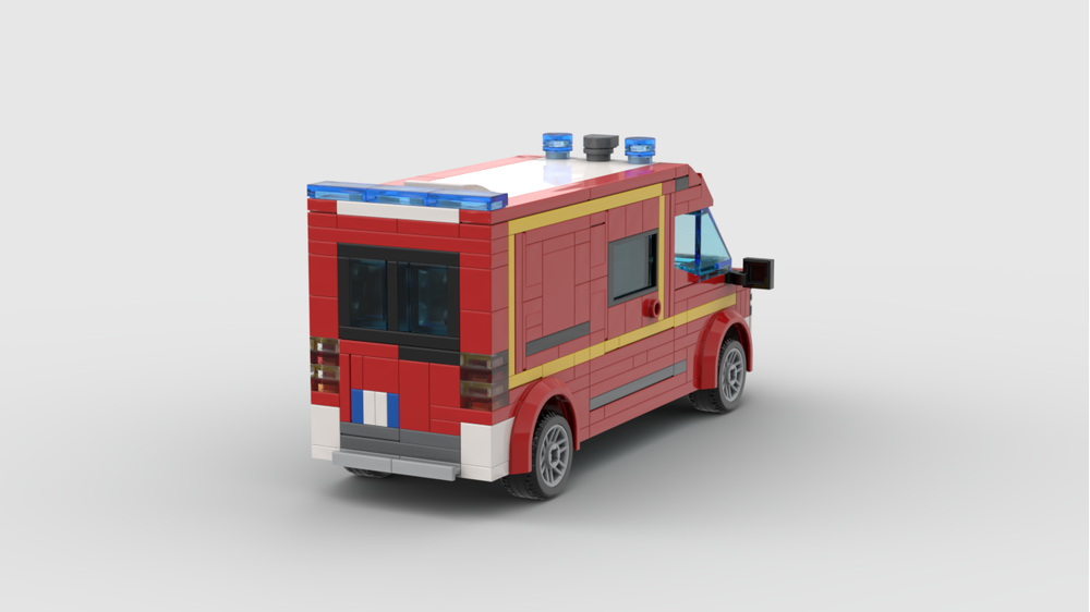 Lego Moc Ambulance Vsav Renault Master By Ccffpt Rebrickable Build