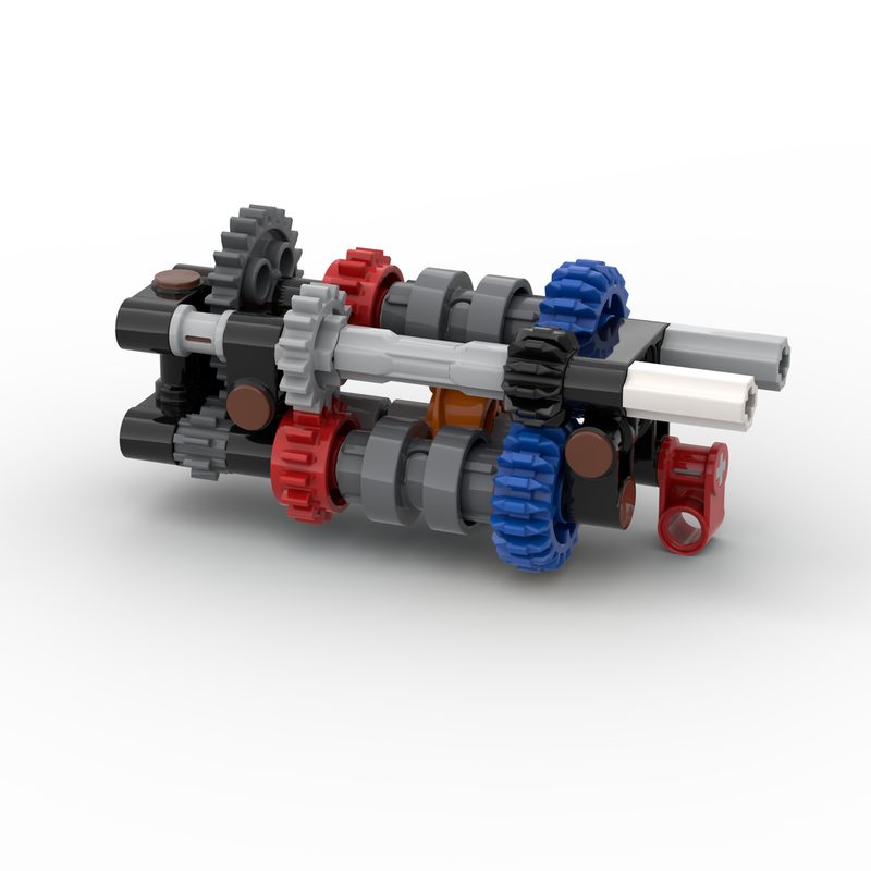 LEGO MOC Simple 4 speed gearbox by KucMocs | Rebrickable - Build with LEGO