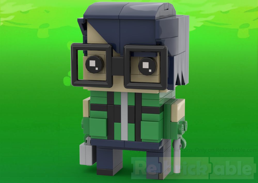 LEGO MOC Persona 3 Jin Shirato BrickHead by goldengamer72 | Rebrickable ...