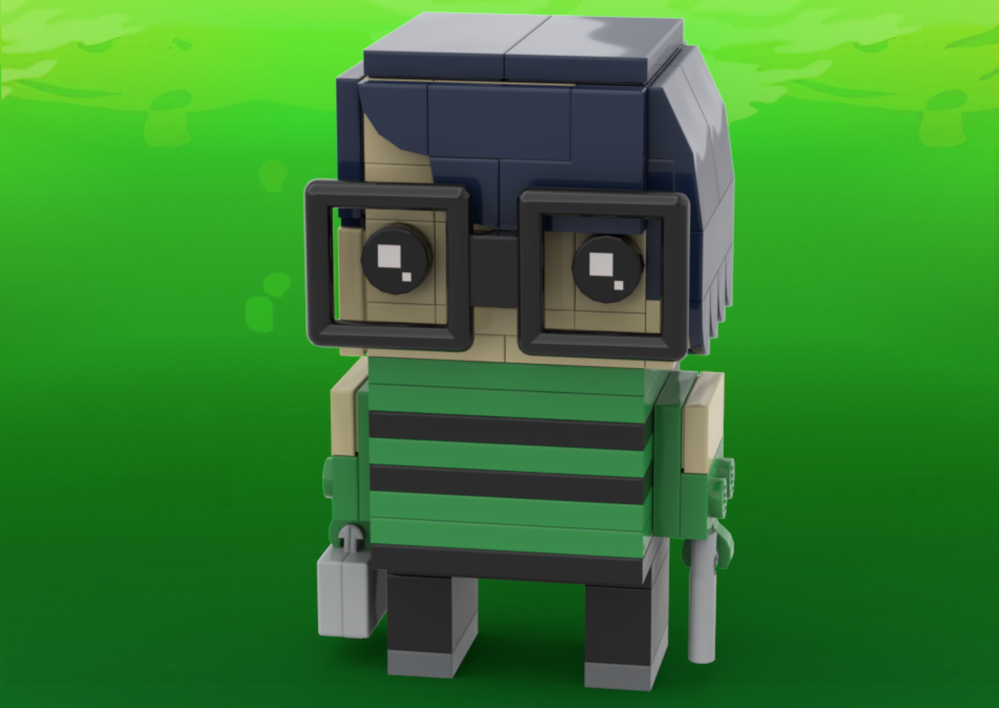 LEGO MOC Persona 3 Jin Shirato BrickHead by goldengamer72 | Rebrickable ...